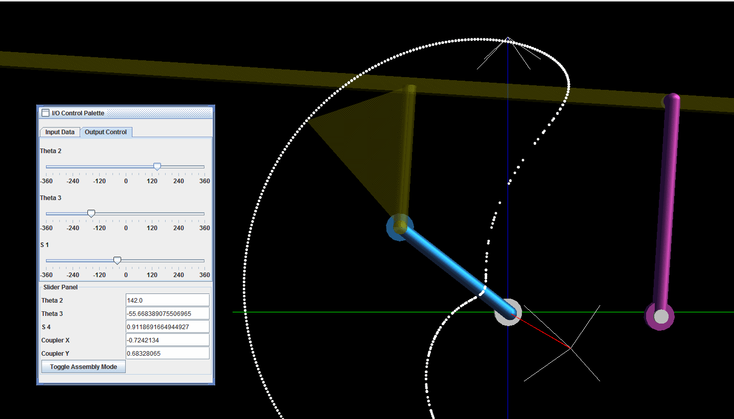 4 Bar RRPR simulator applet